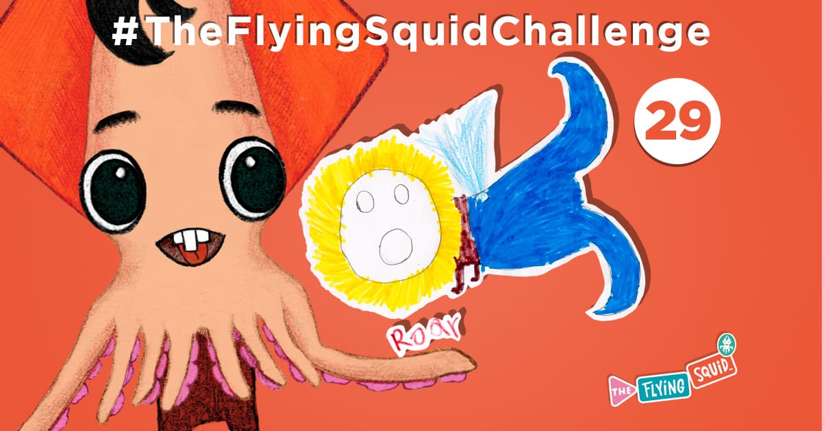 Join the Flying Squid for a Half-Drawing Experiment!